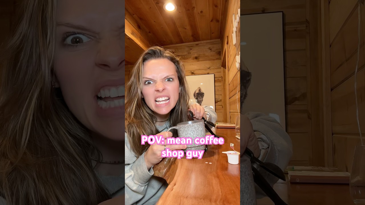POV: rude boy at the coffee shop gets shown up #pov #povcomedy #povs #voiceover #coffee #mean #skit