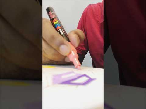 Drawing doodle with posca markers #posca