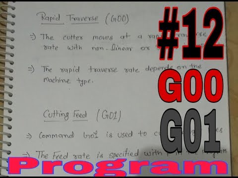 G00 G01 || cnc Milling and turning programming ..