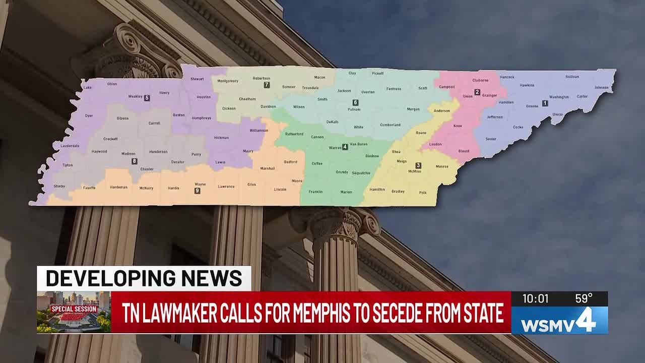 Memphis state representative calls for city to secede from Tennessee