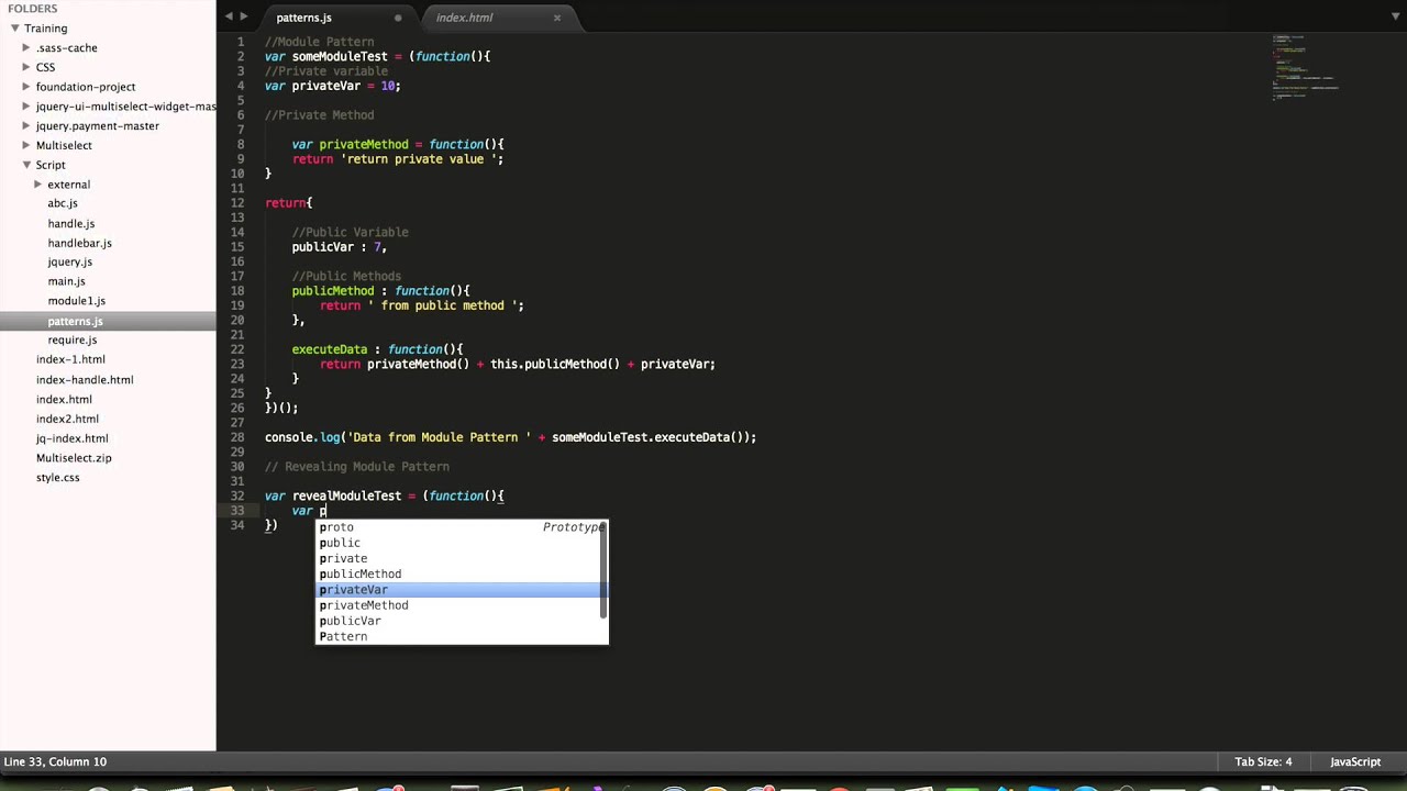 Javascript Design Patterns Video Tutorials (Part 2)