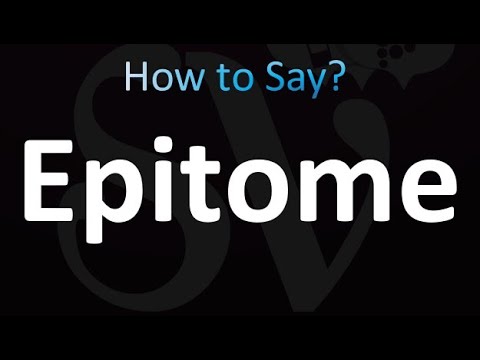 How to Pronounce Epitome (correctly!)