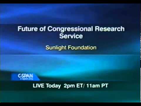 CSPAN - Upcoming Events - Advisory Committee on Transparency, "The Future of CRS" - 5-9-11