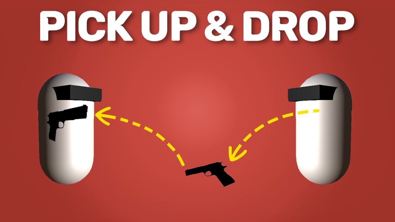 FULL PICK UP & DROP SYSTEM for WEAPONS or ITEMS || Unity3d Tutorial