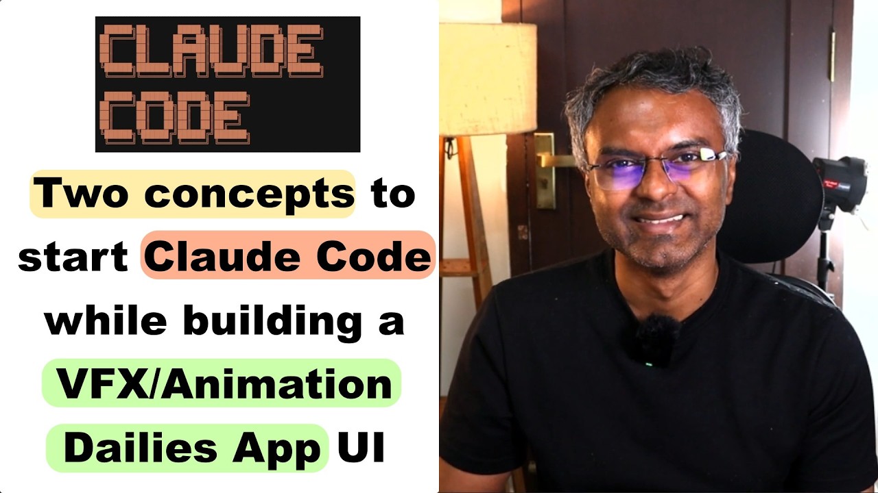 2 Concepts to start Claude Code while building a VFX/Animation Dailies App.