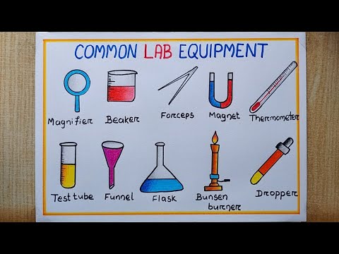 Science Day Special drawing easy| Scientific Equipment drawing| Common lab equipment drawing easy