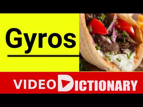 What is a gyro ? Gyro pronunciation (Food). How to pronounce gyro? Gyros sandwich