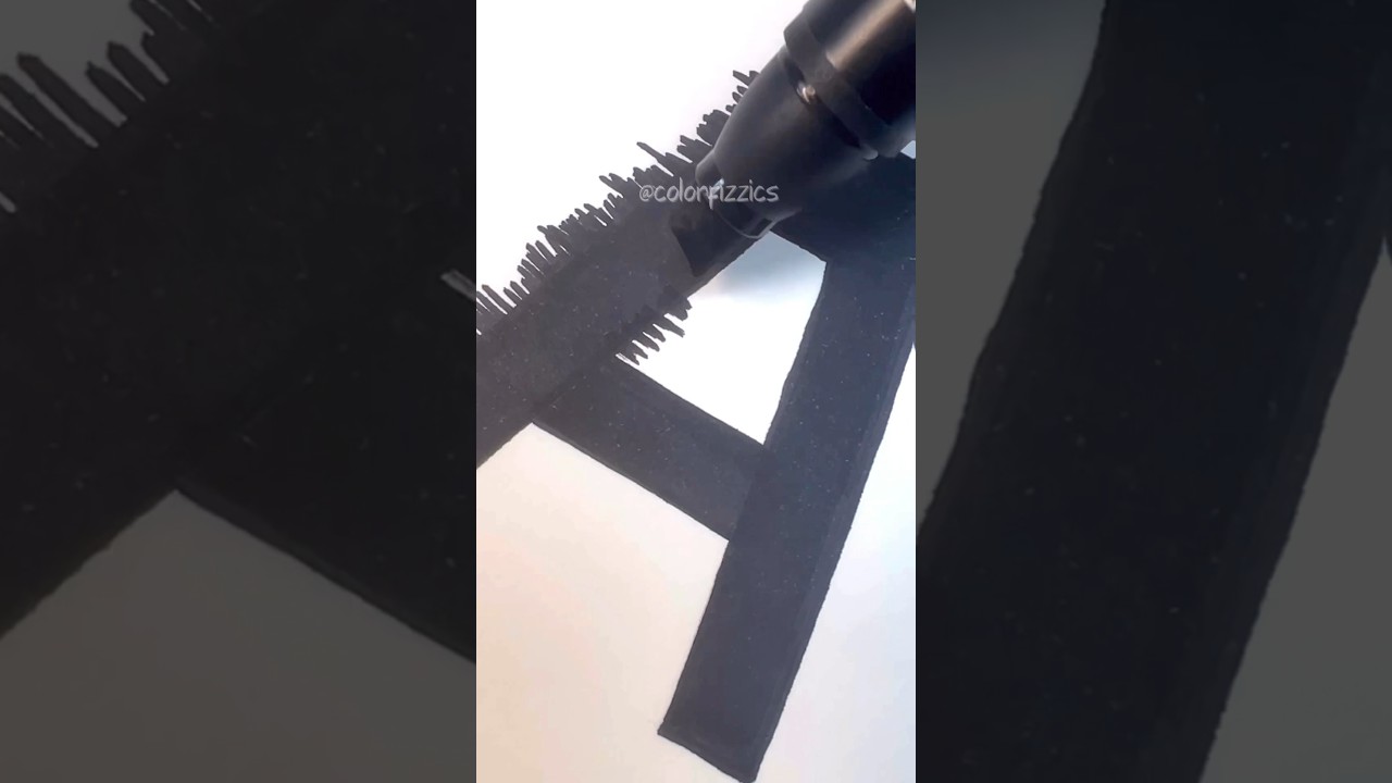 Glitch Letter Easiest Way #satisfying #trending #shorts #letterart #ytshorts