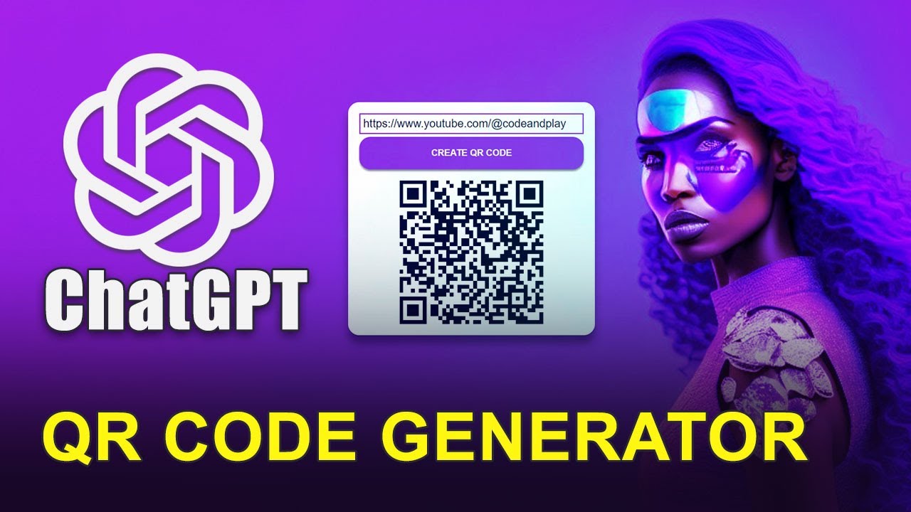 Chat GPT Tutorial - Build a JavaScript QR Code Generator in 5 Minutes (openai) #openai #chatgpt