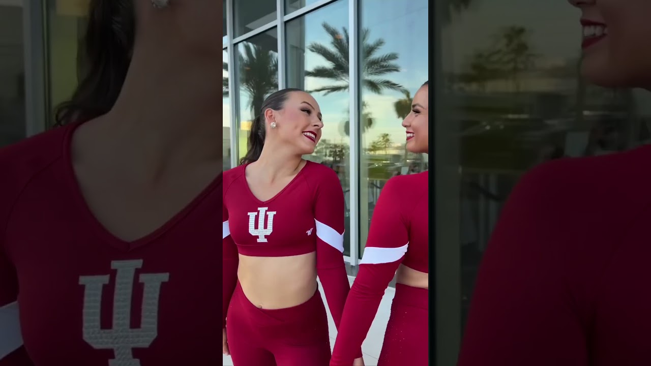▶️ Indiana RedSteppers Hey There ❤️🤍 Indiana University College Football & Basketball
