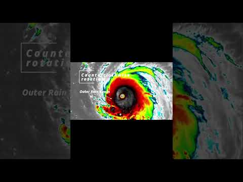 The Basic Anatomy of a Hurricane. #shorts #weather #hurricane