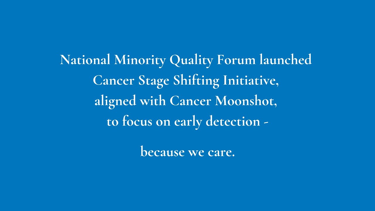Our Why - The NMQF Cancer Stage Shifting Initiative