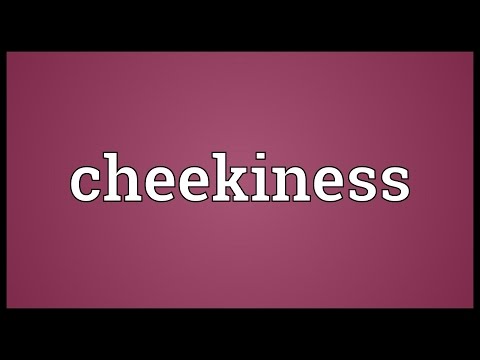 Cheekiness Meaning