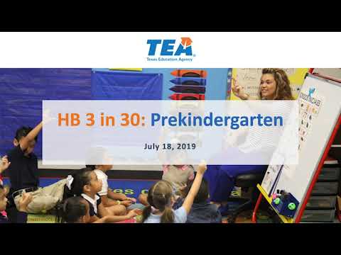 HB 3 in 30: Prekindergarten