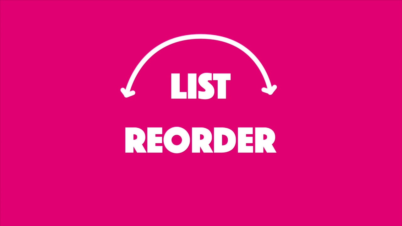 [IONIC 4] Reordering List Items #ionic #angular