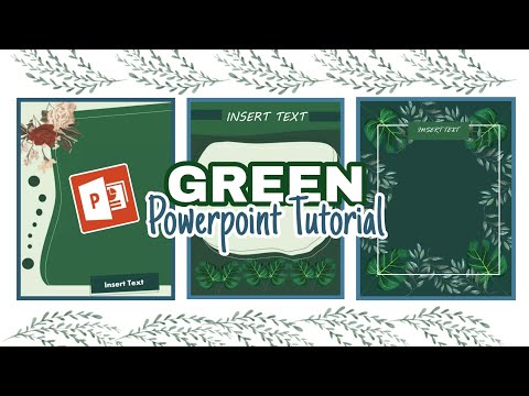 AESTHETIC GREEN | PowerPoint Tutorial | PPT Template | Charlz Arts