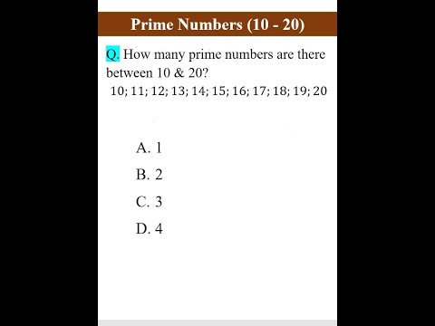 Prime Numbers (10 - 20) #shorts #maths #numbers #primenumber #mathematics