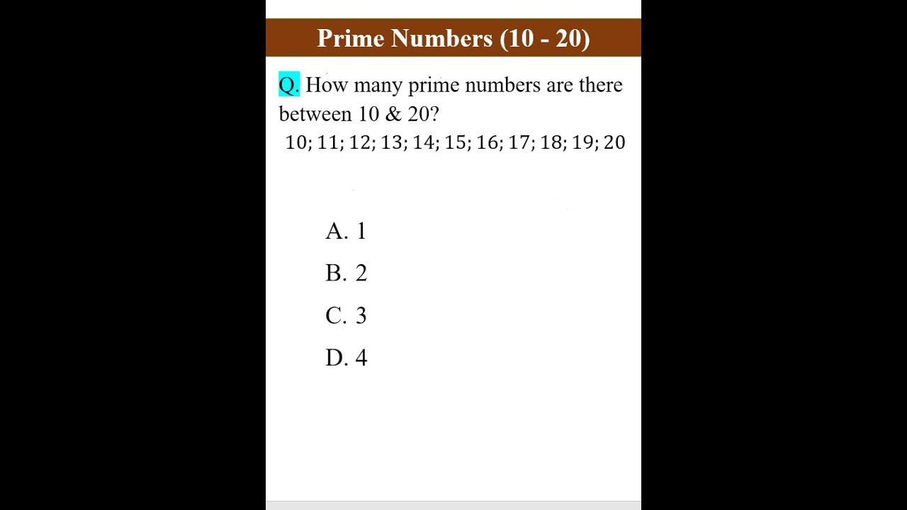 Prime Numbers (10 - 20)  #shorts #maths #numbers #primenumber #mathematics