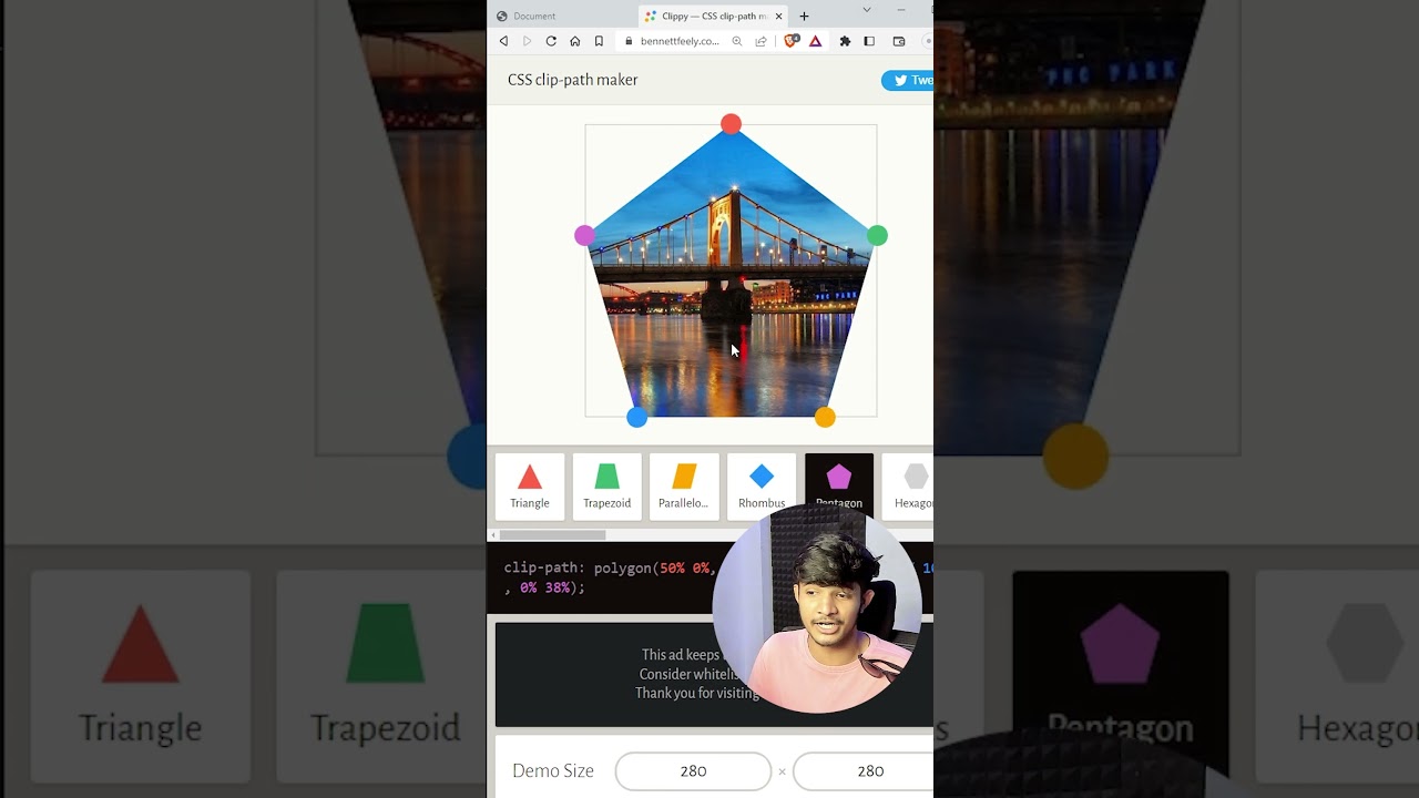2/100 Tricks: CSS Clip-path | HTML CSS JS Animation and Effects #webdevelopment #html #css #js #code
