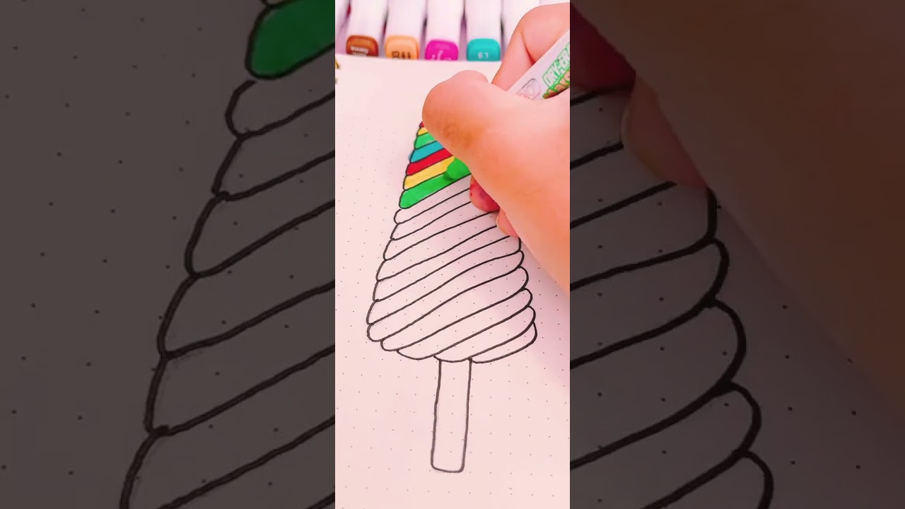 Satisfying transparent popsicle clipart#shorts #subscribetomychannel