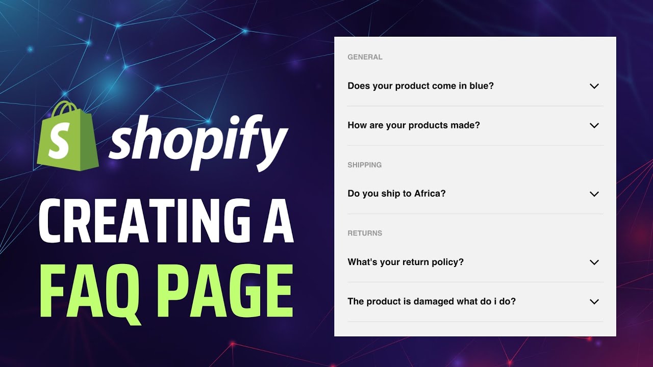 Coding an FAQ page with Shopify section blocks