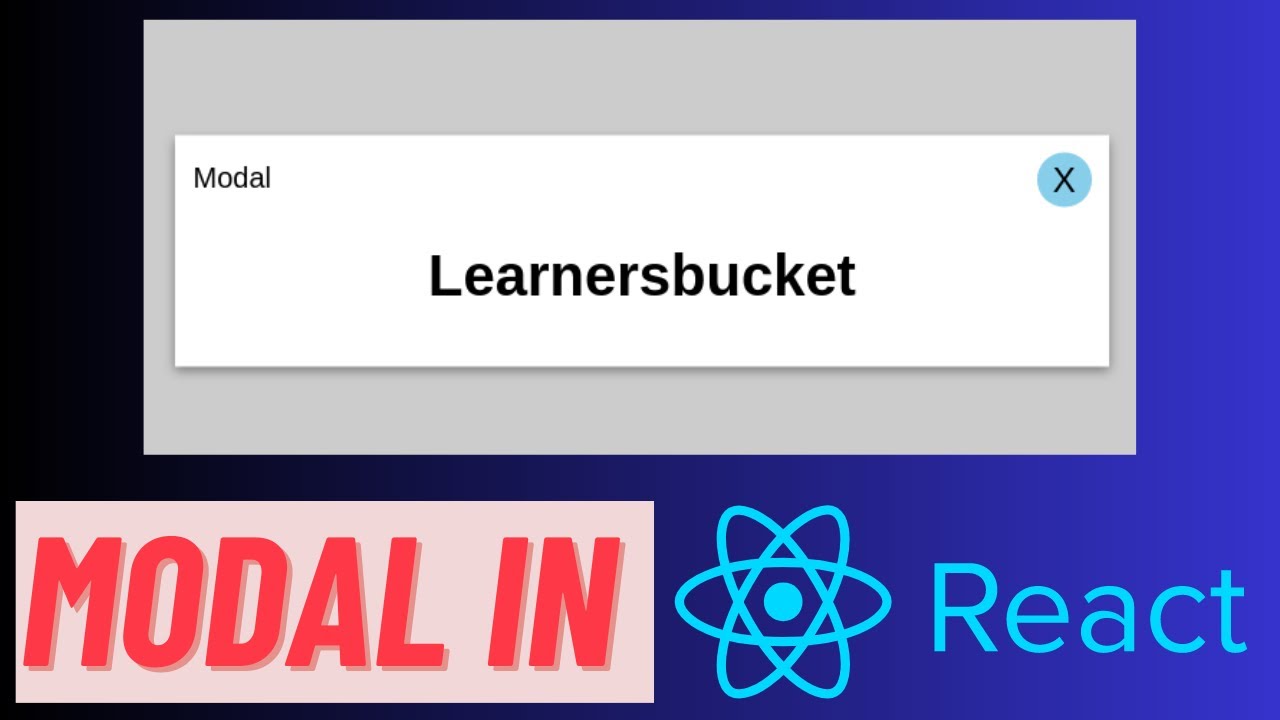 Modal as functional component in React with backdrop | Reactjs machine coding question - 64