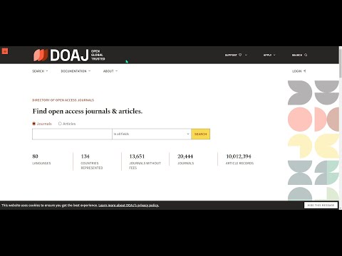 The Directory of Open Access Journals (DOAJ)