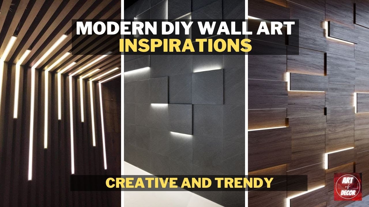 Modern DIY Wall Art Creative Ideas to Transform Your Space
