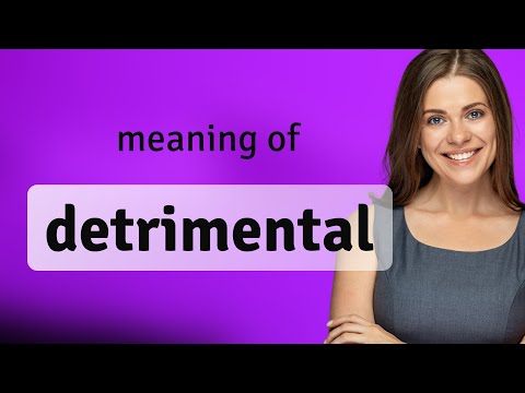 Detrimental — definition of DETRIMENTAL