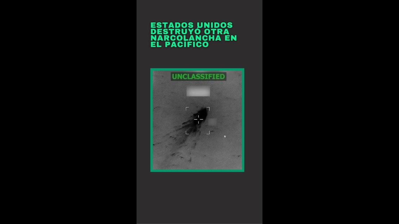 Estados Unidos destruyó una nueva narcolancha en el Pacífico
