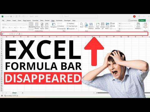 Excel Formula Bar Disappeared? Here’s How to Get It Back! ????✅