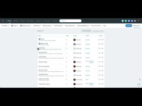 Follow Up Boss Smart Lists reordering