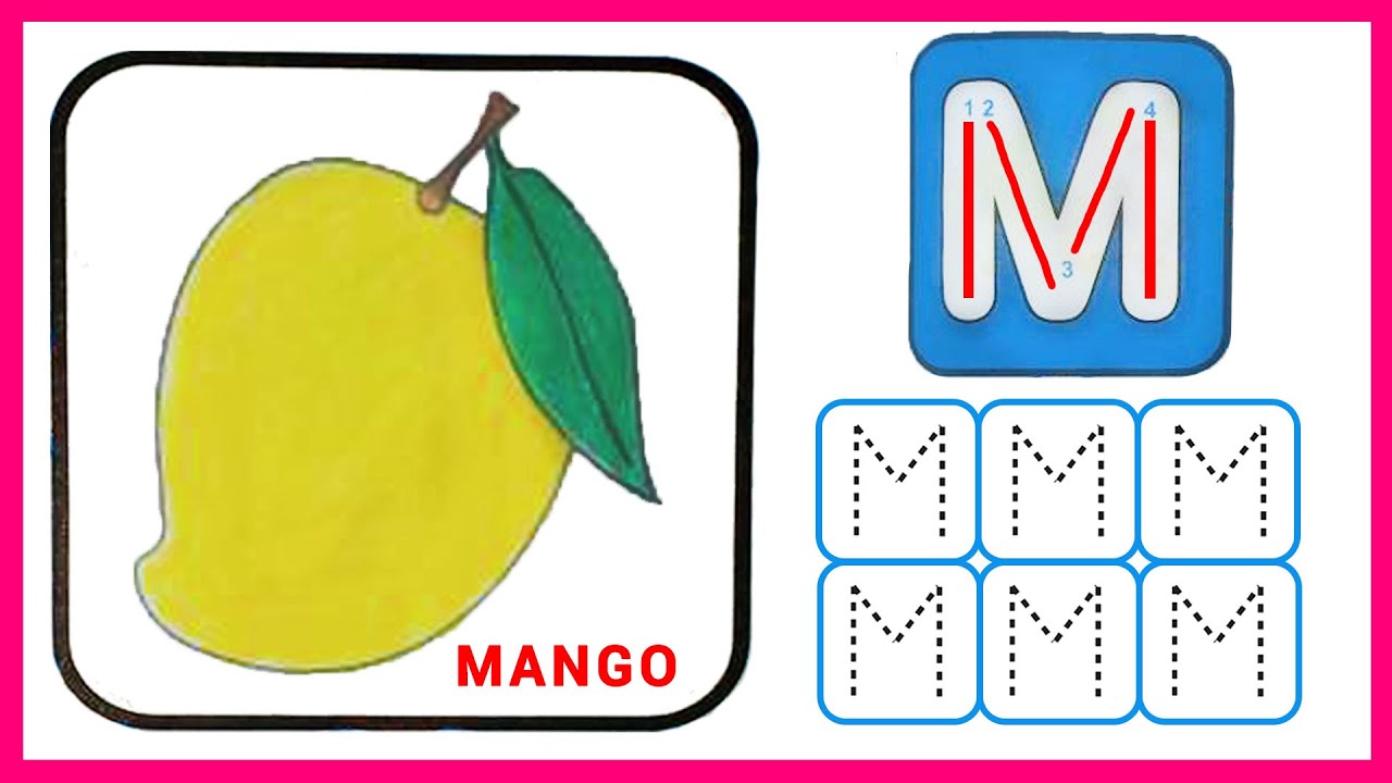 Tracing | Tracing Letter M | Tracing Letters For Kids | Practice Writing Letter M