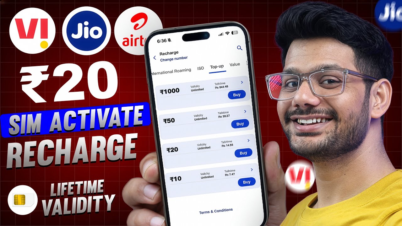₹ 20 Only - Sim Active Plans - Jio, Airtel, Vi & BSNL (I Bet you Don't know about this)