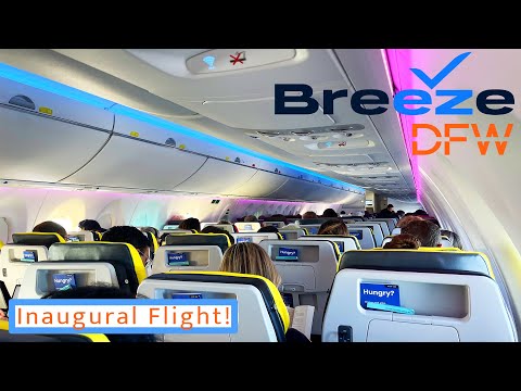 INAUGURAL TRIP REPORT: Breeze Airways | Airbus A220-300 | Provo, UT - Dallas/Fort Worth | Standard