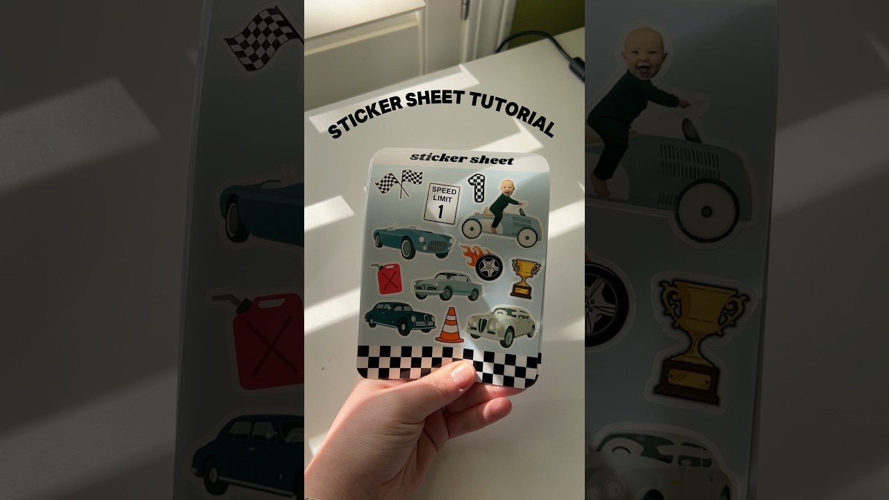 How to make sticker sheets with canva and a cricut! #stickersheets #tutorial #cricutcrafts #canva