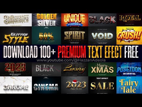 Download FREE 100+ Premium 3D Photoshop Text Effect 2024