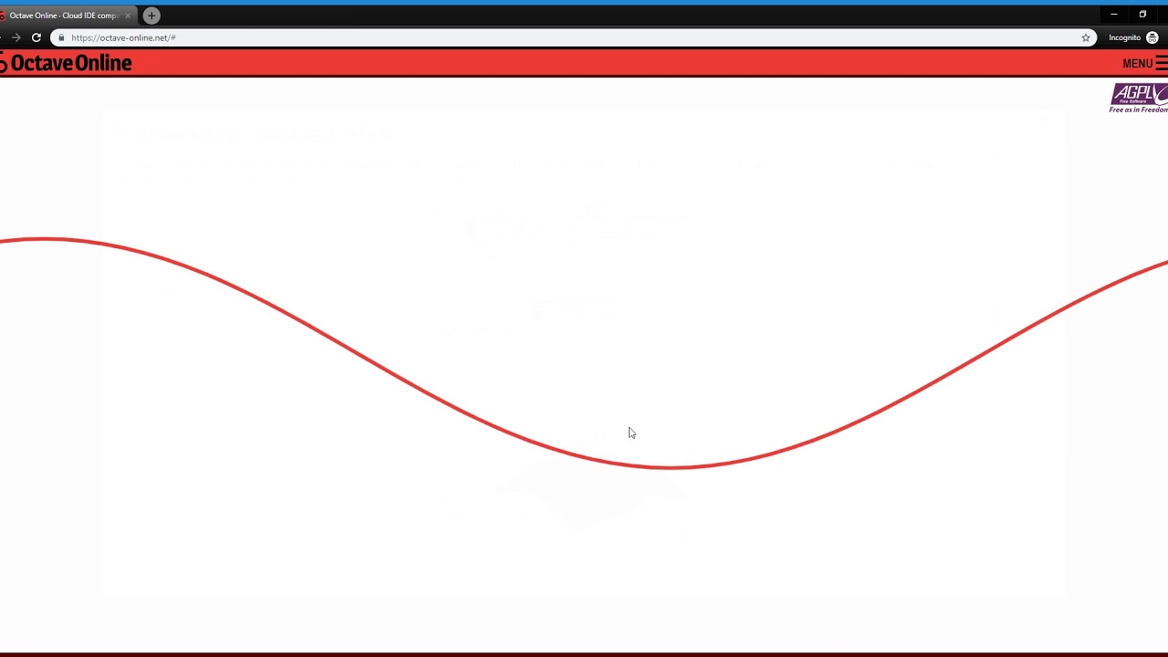 Getting Started with Octave Online