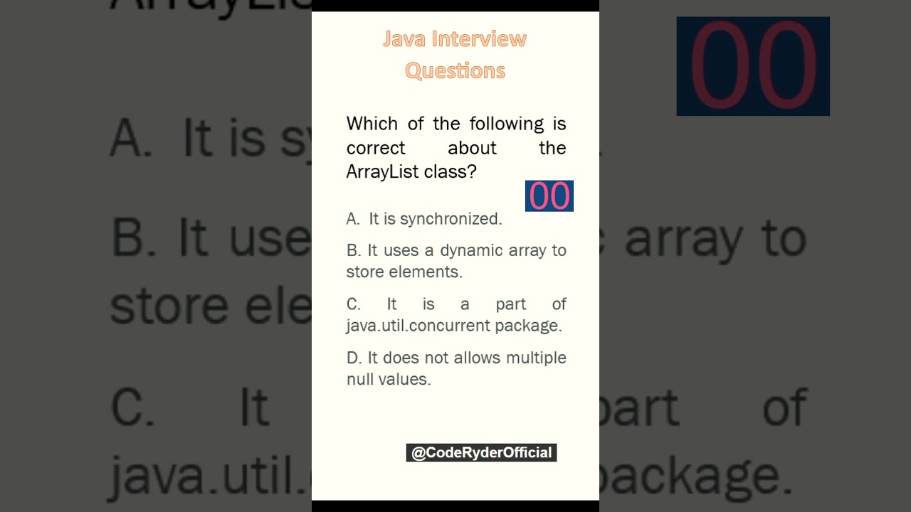 Java Interview Questions - 14 (ArrayList)