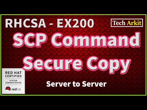 How to Copy Data Linux Server to Linux | scp command | RHCSA 8 Certification #41 | Tech Arkit