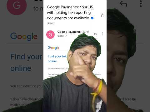 Google Payments: Your US withholding tax reporting documents are available #ustaxform #shorts
