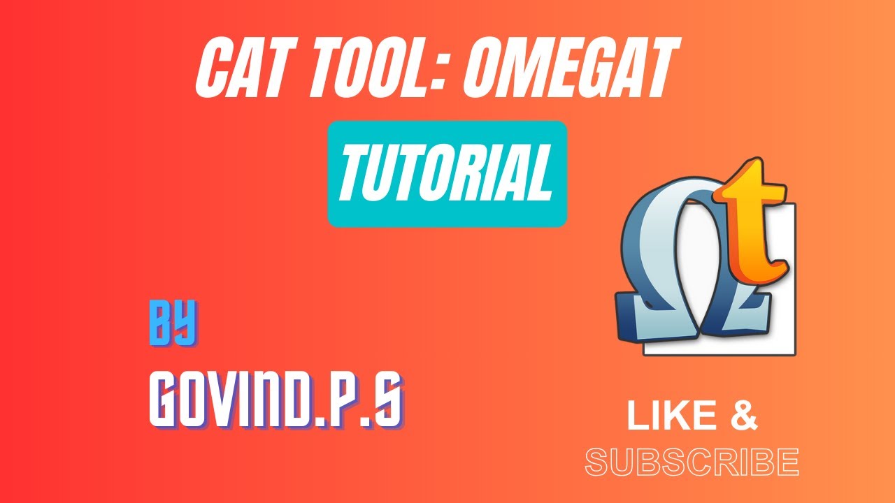 CAT TOOL: OmegaT tutorial for Translators