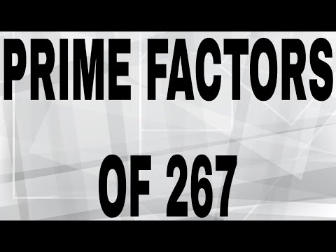 PRIME FACTORS OF 267