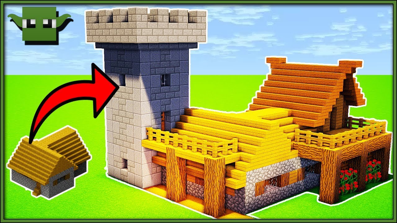 How to Transform a Minecraft Village House (L-SHAPED) - Minecraft Builders