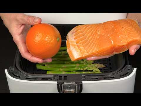 Air Fryer Salmon + Magic Orange Sauce 🍊: Restaurant-Quality at Home!