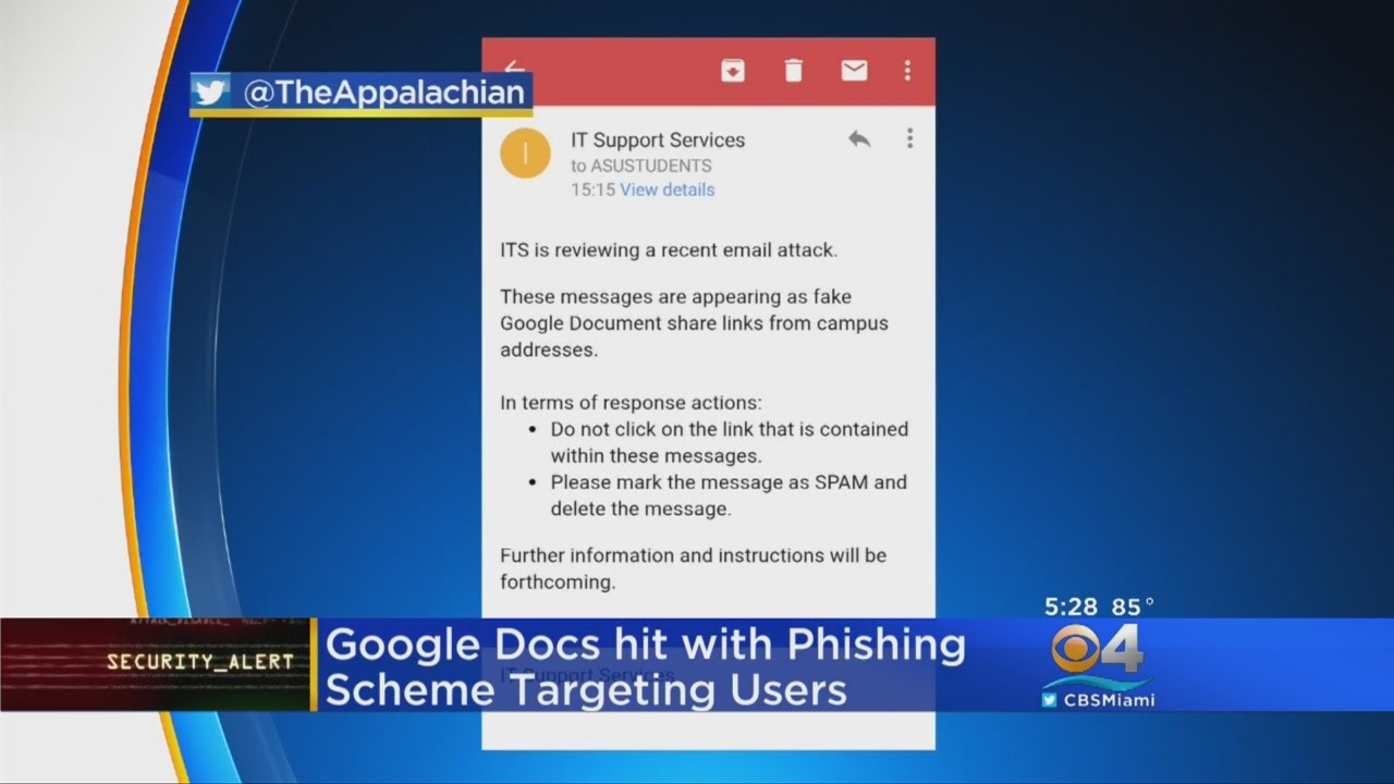 Google Docs Hit With Phishing Scheme Targeting Users