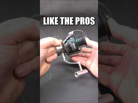 How REAL fisherman attach line to reel