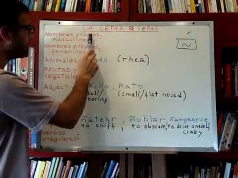 Free Spanish Lessons 260: Spanish Alphabet: Ñ
