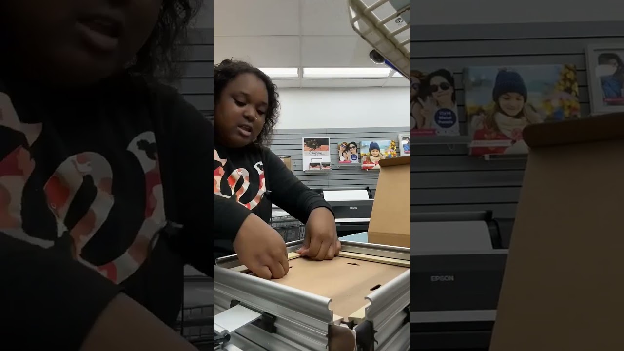 Assembling Canvas Photos at Walgreens