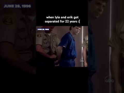 When Lyle and Erik Menendez got separated! 😱💔